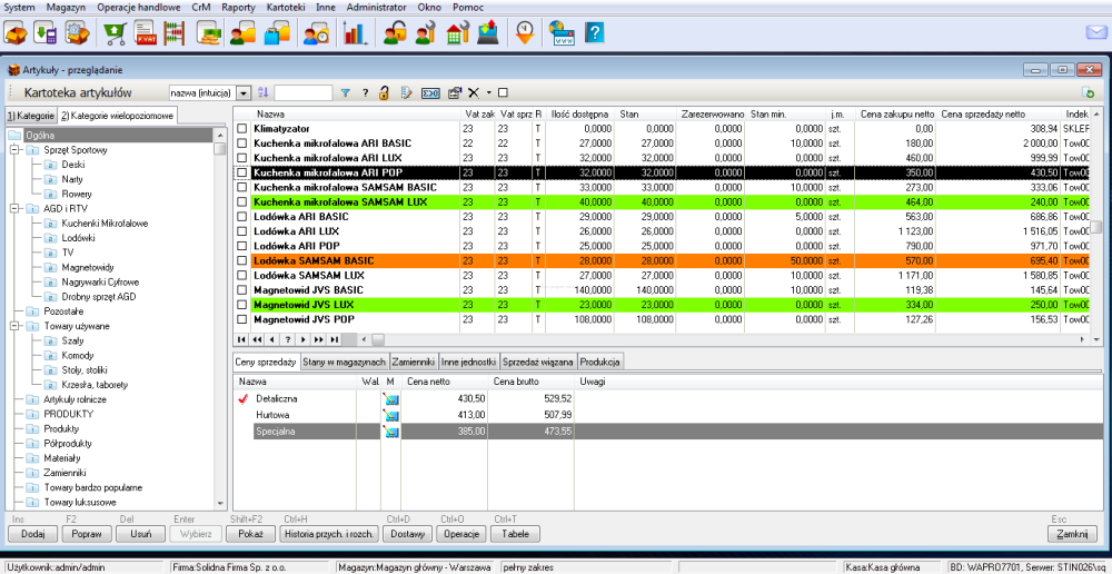 WF-Mag PRESTIŻ (WIN) - Sprzedaż i magazyn - Centrum Programów - oprogramowanie dla firm ...